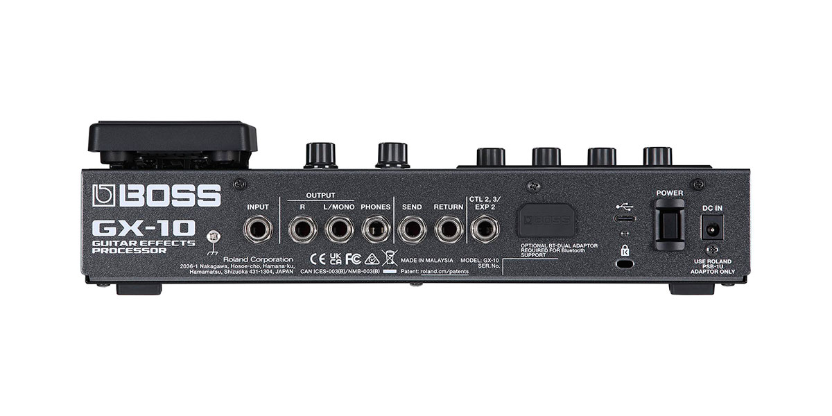 BOSSのマルチ・エフェクター“GX-10”が新登場。小型ながら“GX-100”譲りの高い拡張性と操作性 | ギター・マガジンWEB｜Guitar magazine