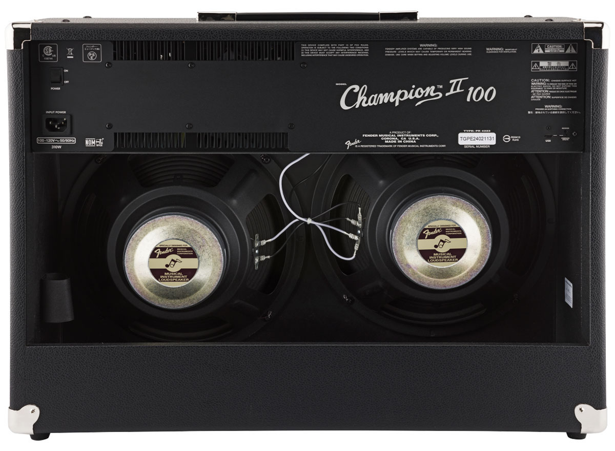 フェンダーよりギター・アンプの新シリーズ“Champion II”が登場 25W、50W、100Wの3モデルをラインナップ | ギター ...
