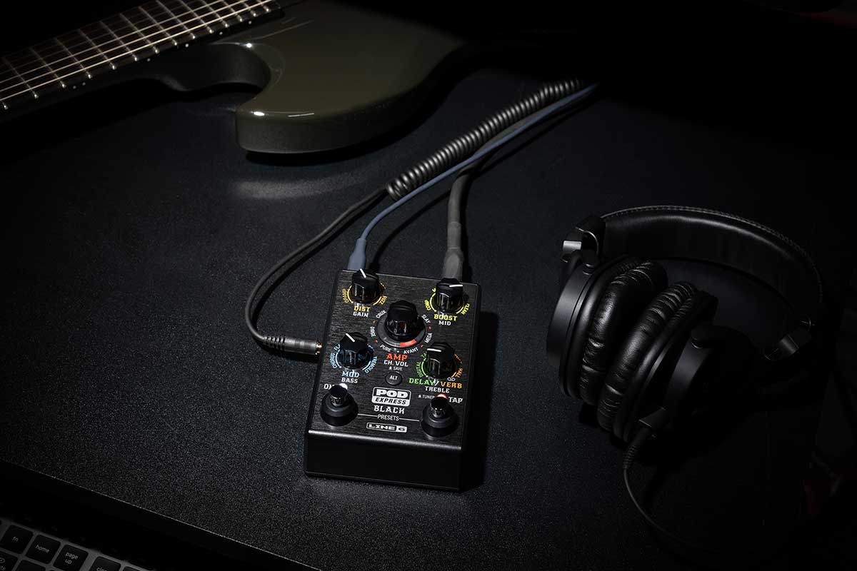 Line 6、ハイゲイン・サウンド向けのコンパクトなギター・プロセッサー“POD Express Black”を発売。 | ギター・マガジン ...