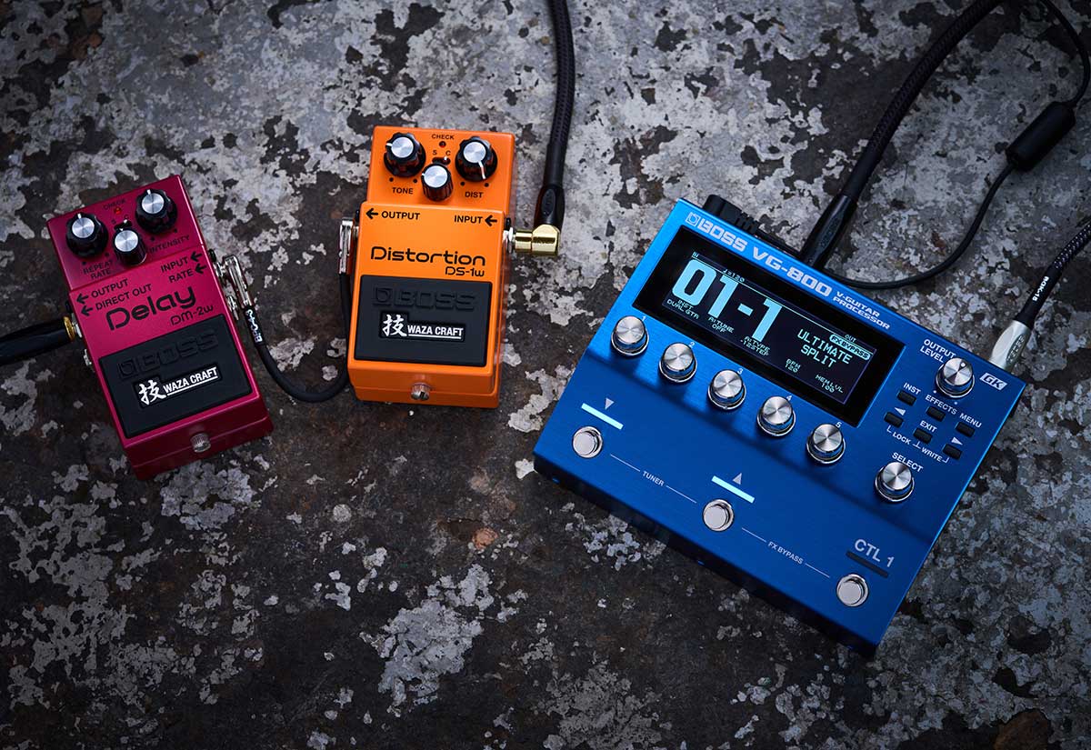 BOSSより次世代V-Guitarプロセッサー“VG-800”が登場。現実では存在しえない楽器を作り上げるDUAL GUITAR機能を搭載 ...