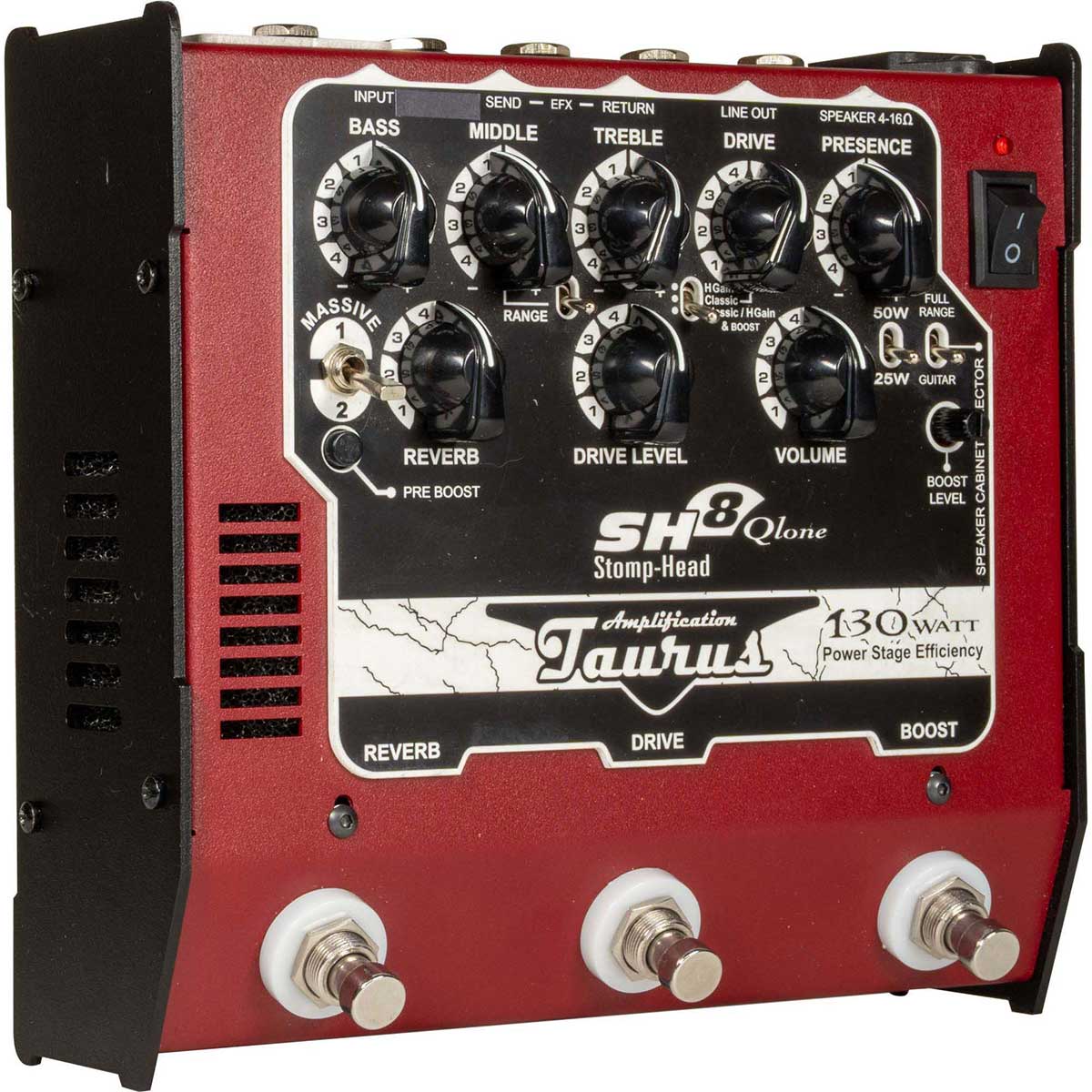 Taurus SH8.Qubeの「真空管なしバージョン」。ペダル型ソリッドステート・アンプヘッド“Stomp-Head SH8.Qlone”が ...