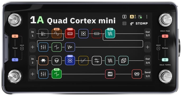 Neural DSPより“Quad Cortex mini”が登場 フラッグシップ・モデルの機能と性能はそのままにコンパクトな筐体を実現 ...